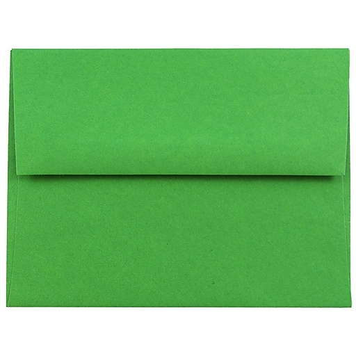 Jam Paper A2 Colored Invitation Envelopes 4 375 X 5 75 Green Recycled