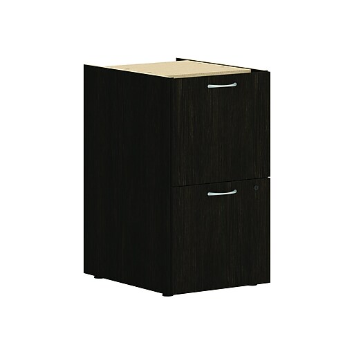 HON Mod 2-Drawer Vertical File Cabinet, Support Pedestal, Letter/Legal ...