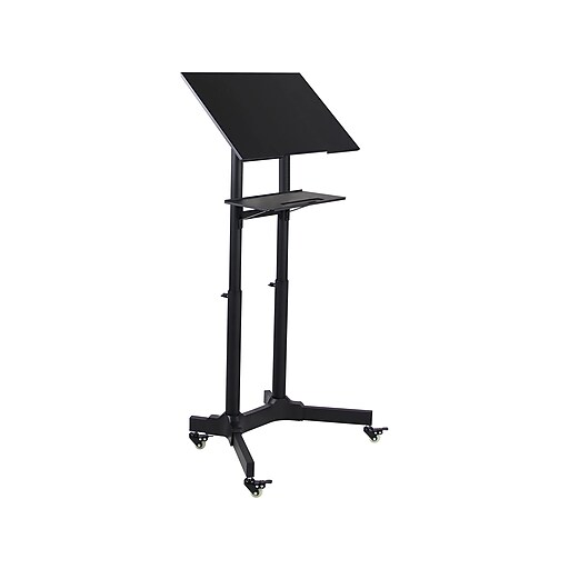 Mount-It! 24"W Portable Lectern Adjustable Aluminum Standing Podium ...