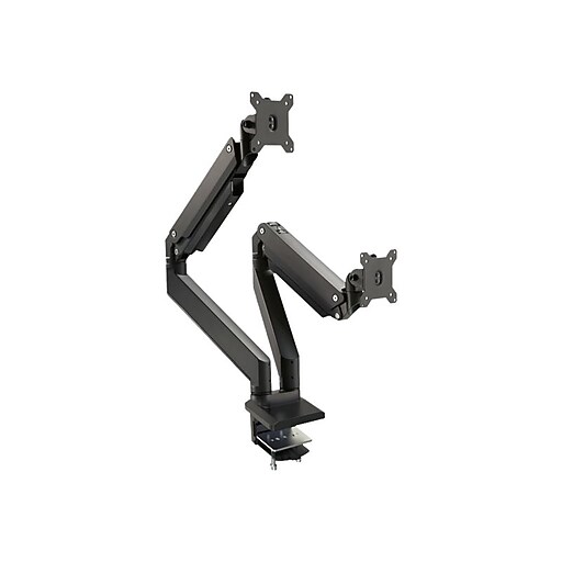 SIIG Dual Monitor Heavy-Duty Premium Aluminum Gas Spring Desk Mount ...