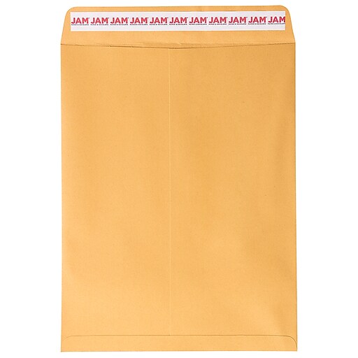 JAM Paper Peel & Seal Kraft Open End #13 Catalog Envelope, 10" x 13 ...
