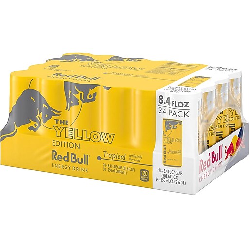 Red Bull The Yellow Edition Tropical Energy Drink, 8.4 Fl. Oz., 24 Cans ...