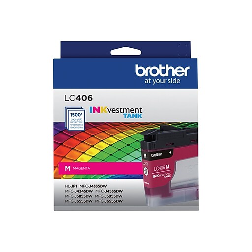 Brother LC406 Magenta Standard Yield Ink Cartridge (LC406MS) | Staples