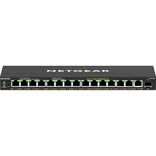 Netgear 300 Plus 16-Port Gigabit Ethernet Managed Switch, 10/100/1000 ...