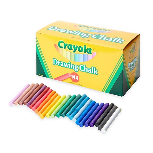 Crayola Drawing Chalk, Assorted Colors, 144/Box (51-0400) | Staples