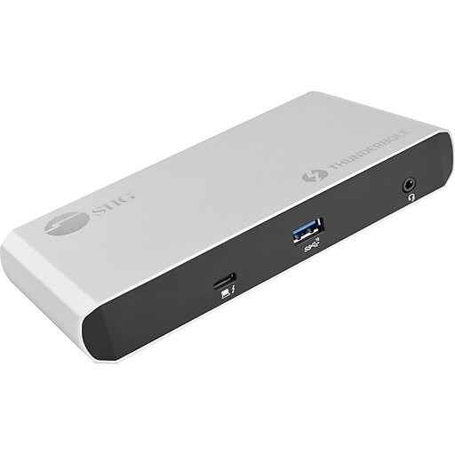 SIIG Thunderbolt 3 Dual DP 4K Video Docking Station with PD (JU-DK0C11 ...