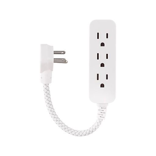 Philips 3-Outlet Surge Protector, White (SPP8272WC/37) | Staples