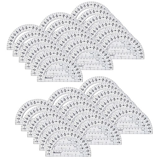 Westcott® Protractor, 6", 180 Degree, Clear, Pack of 36 (ACM11200-36 ...