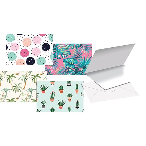 Better Office Cards with Envelopes, 4" x 6", Multicolor, 100/Pack ...