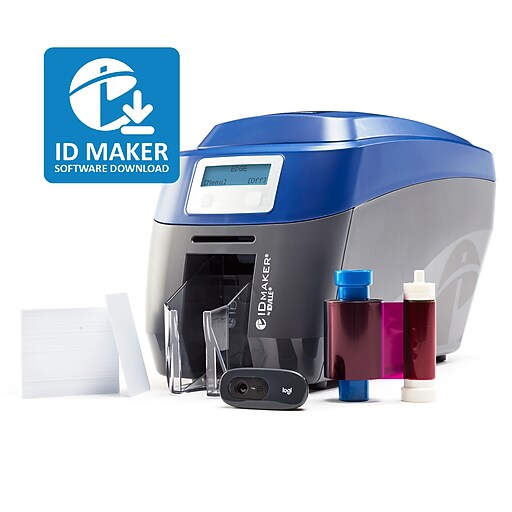 IDville ID Maker Edge 2-Sided ID Card Printer System | Staples