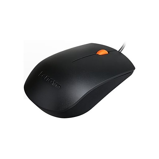 Lenovo 300 Wired Ergonomic Ambidextrous USB Mouse (GX30M39704) | Staples