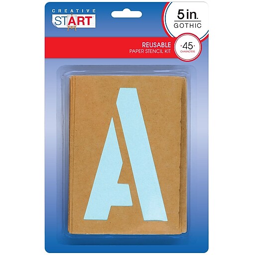 Creative Start Cardboard Stencils 5"H 135 Count, 3 Pack (098164PK3 ...