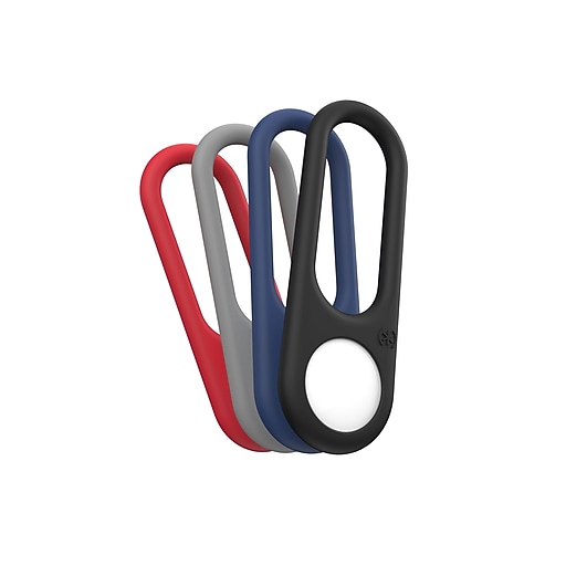 Speck SiliLoop Assorted Colors Luggage Attachable Holders for AirTag, 4 ...