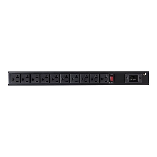 StarTech 10-Outlet Power Strip, 8', Black (RKPW101920) | Staples