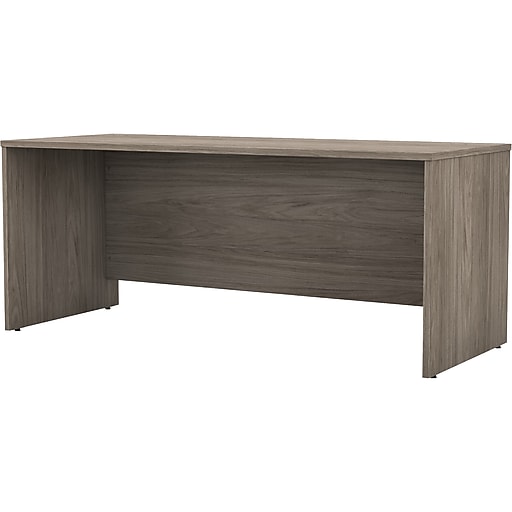 Bush Business Furniture Studio C 72"W Office Desk, Modern Hickory ...