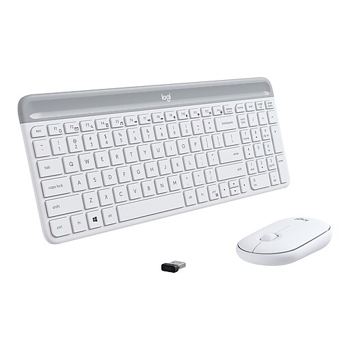 Logitech MK470 Wireless Keyboard and Mouse Combo, Off-White (920-009443 ...
