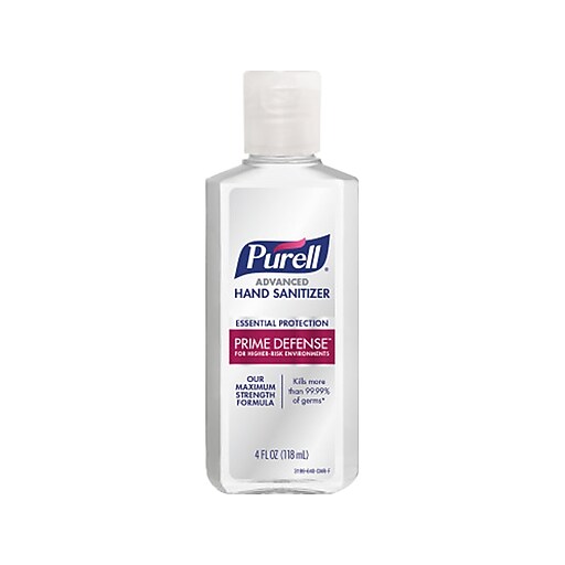 PURELL Prime Defense 85% Alcohol Liquid Hand Sanitizer, Clean Scent, 4 ...