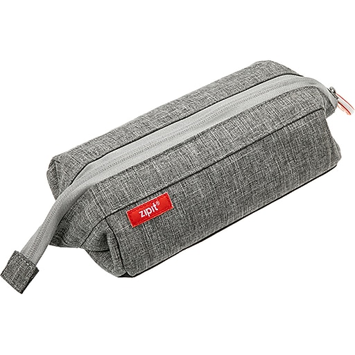 Zipit Lenny Zipper Polyester Case, Gray (PC-L-STA) | Staples