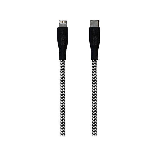 ESI Wireless Gear 6' USB-C to Lighting Power Cable, Male to Male, Black ...