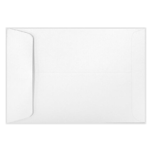 LUX 6 1/2 x 9 1/2 Open End Envelopes 50/Pack, 24lb. Bright White (1941 ...
