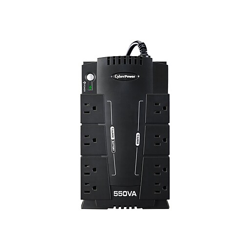 CyberPower 550VA 8-Outlet UPS (CP550SLG) | Staples