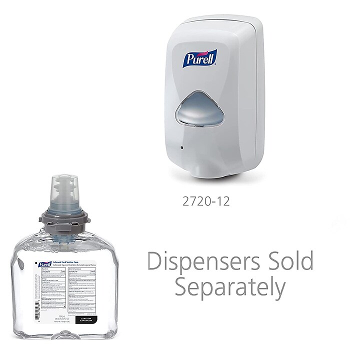 PURELL Advanced 70 Alcohol Foaming Hand Sanitizer Refill for TFX Dispenser 1200 mL. 2 Carton 5392 02 Staples