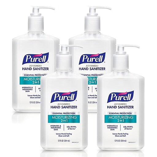 PURELL 2in1 Moisturizing Advanced Gel Hand Sanitizer, 12 oz, 12/Carton ...