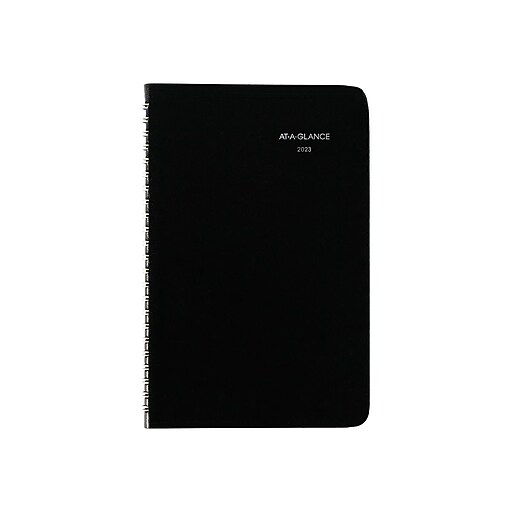 2023-at-a-glance-dayminder-5-x-8-weekly-appointment-book-black-g210