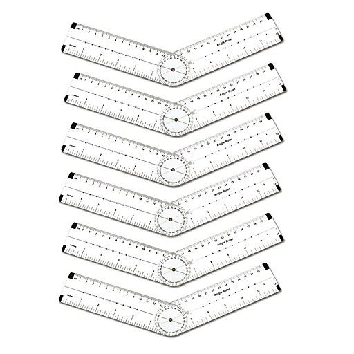 Learning Advantage™ Angle Measurement Ruler, Pack of 6 (CTU7752-6 ...