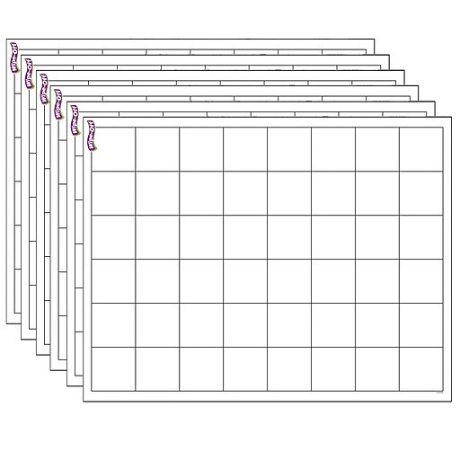TREND Graphing Grid (Large Squares) Wipe-Off Chart, 17" x 22", Pack of ...