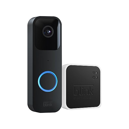 Blink Wi-Fi Wired/Wireless Smart Video Doorbell with Sync Module 2 ...