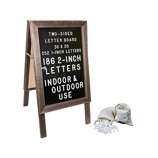 Excello Global Products Changeable Message Indoor/Outdoor Sidewalk Sign ...