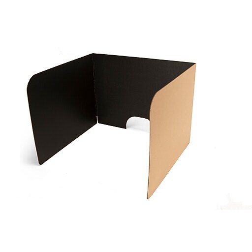 Classroom Products Foldable Cardboard Freestanding Privacy Shield, 19"H ...