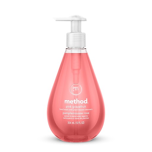 Method Liquid Hand Soap, Pink Grapefruit Scent, 12 Oz. (MTH00039) | Staples