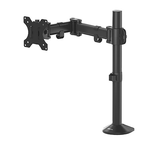 Fellowes Reflex Single Adjustable Monitor Arm, Up to 32", Black ...