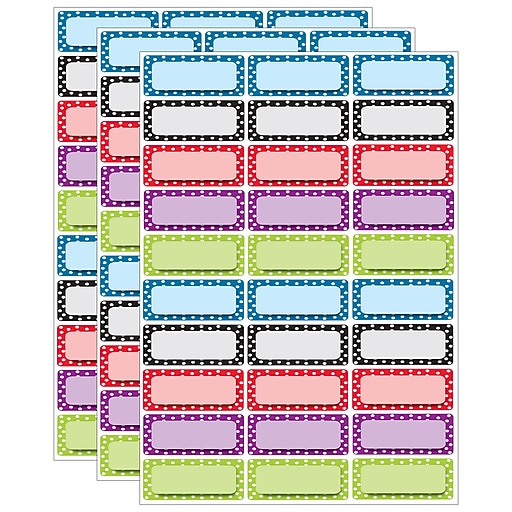 Ashley Productions Die-Cut Magnetic Color Dots Nameplates, Assorted ...