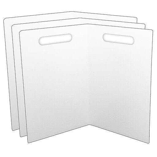 Ashley Folding Magnetic Whiteboard, 14" x 18", 3/Bundle (ASH60000-3 ...