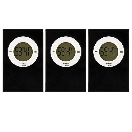 Teacher Created Resources Magnetic Digital Timer, Black, Pack of 3 ...