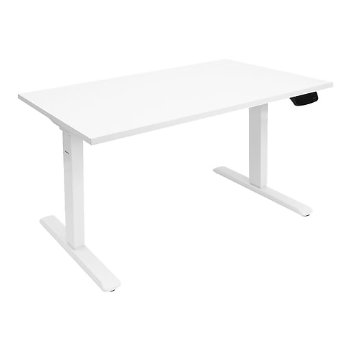 Mount-It! 48"W Electric Adjustable Standing Desk, White (MI-18066 ...