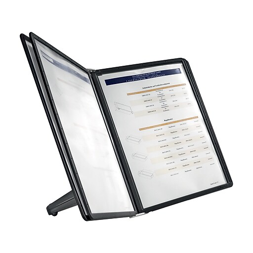 Durable Sherpa SoHo Document Holder, 8.5" x 11", Vertical, Black ...