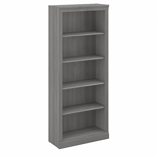Bush Furniture Saratoga 72"H 5-Shelf Bookcase with Adjustable Shelves ...