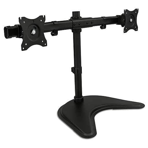 Mount-It! Adjustable Dual Monitor Freestanding Desk Stand, Up to 27 ...