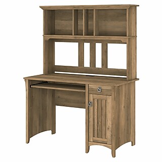 Bush Furniture Salinas 48 W Small Computer Desk with Hutch Ash Brown MY72608 03 Staples