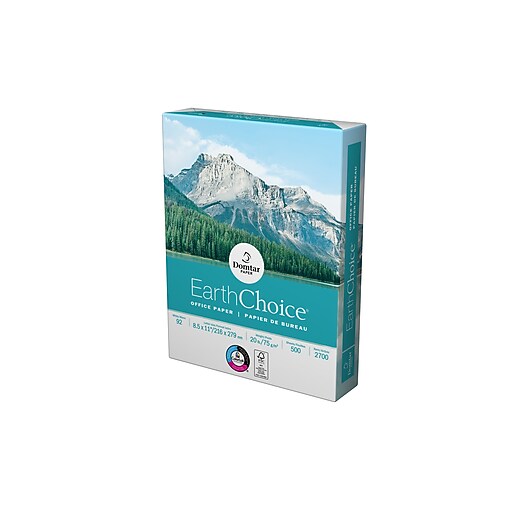 EarthChoice 8.5" x 11" Multipurpose Paper, 20 lbs., 5000 Sheets/Carton ...
