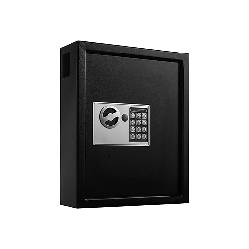 AdirOffice 40-Key Digital Lock Cabinet with Key Tags, Black (680-40-BLK ...