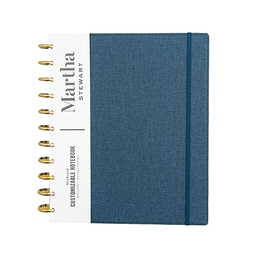Martha Stewart Customizable Notebook, 9.5" x 11.38", Ruled, 60 Sheets ...