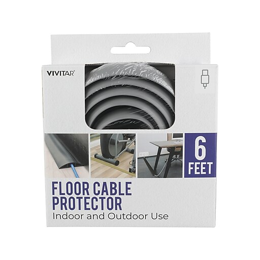 Vivitar 6' Floor Cable Protector, Gray (QUB4001GRYT3524) | Staples