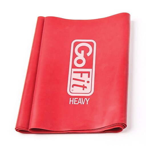 GoFit Red Latex-Free Single Flat Band, Heavy (GF-SFB-H) | Staples
