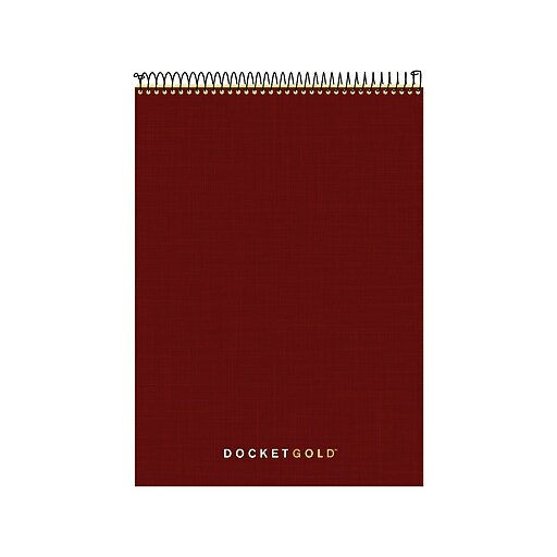 TOPS Docket Gold Notepad, 8 1/2" x 11 3/4", Project Ruled, Canary, 70 ...