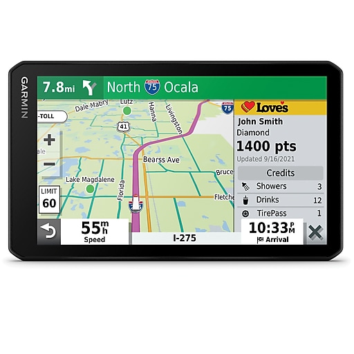 Garmin dēzlCam 7-Inch GPS Truck Navigator with Built-in Dash Cam, Black ...